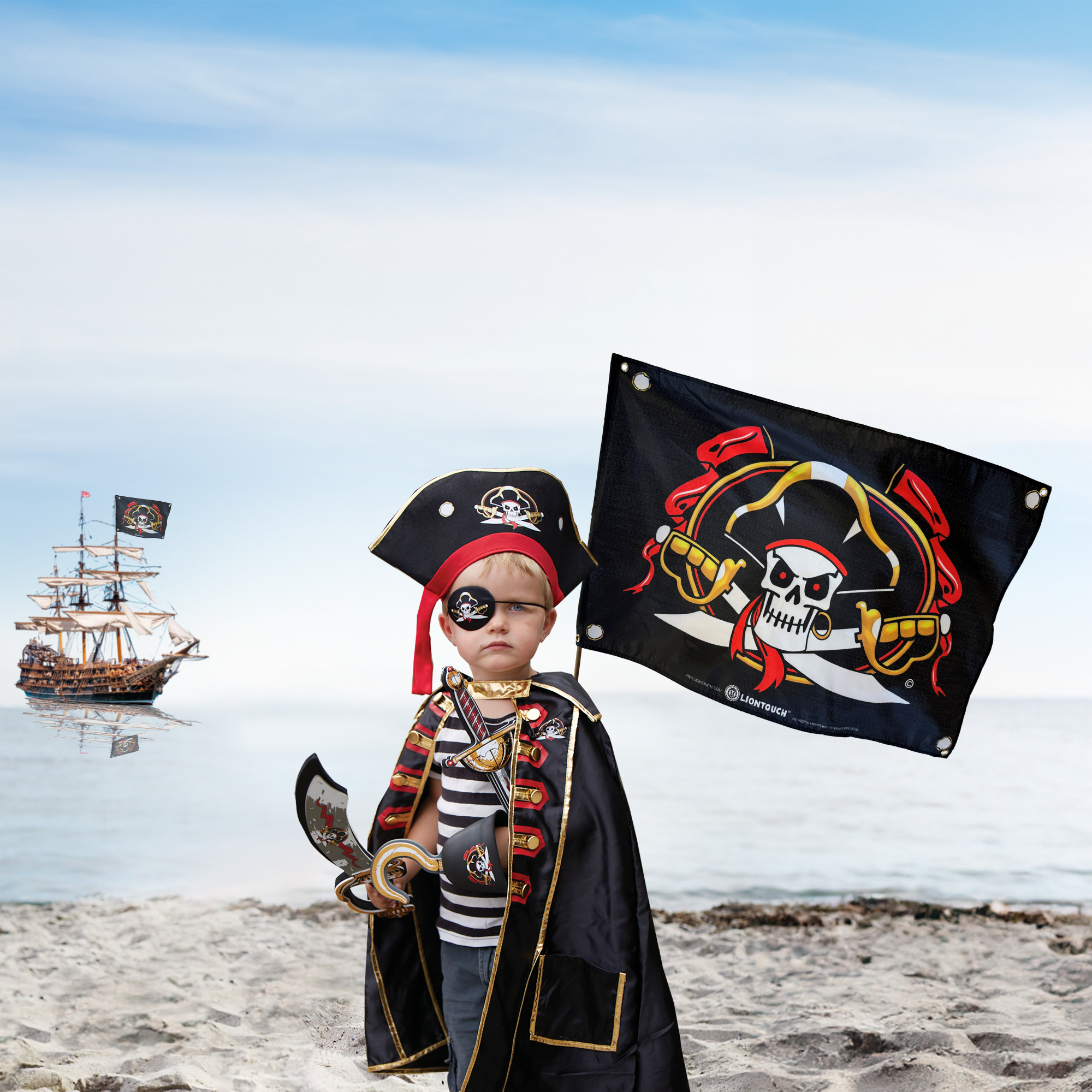 Captain Cross’ Pirate Flag - Durable High-Quality Pirate Symbol – Liontouch
