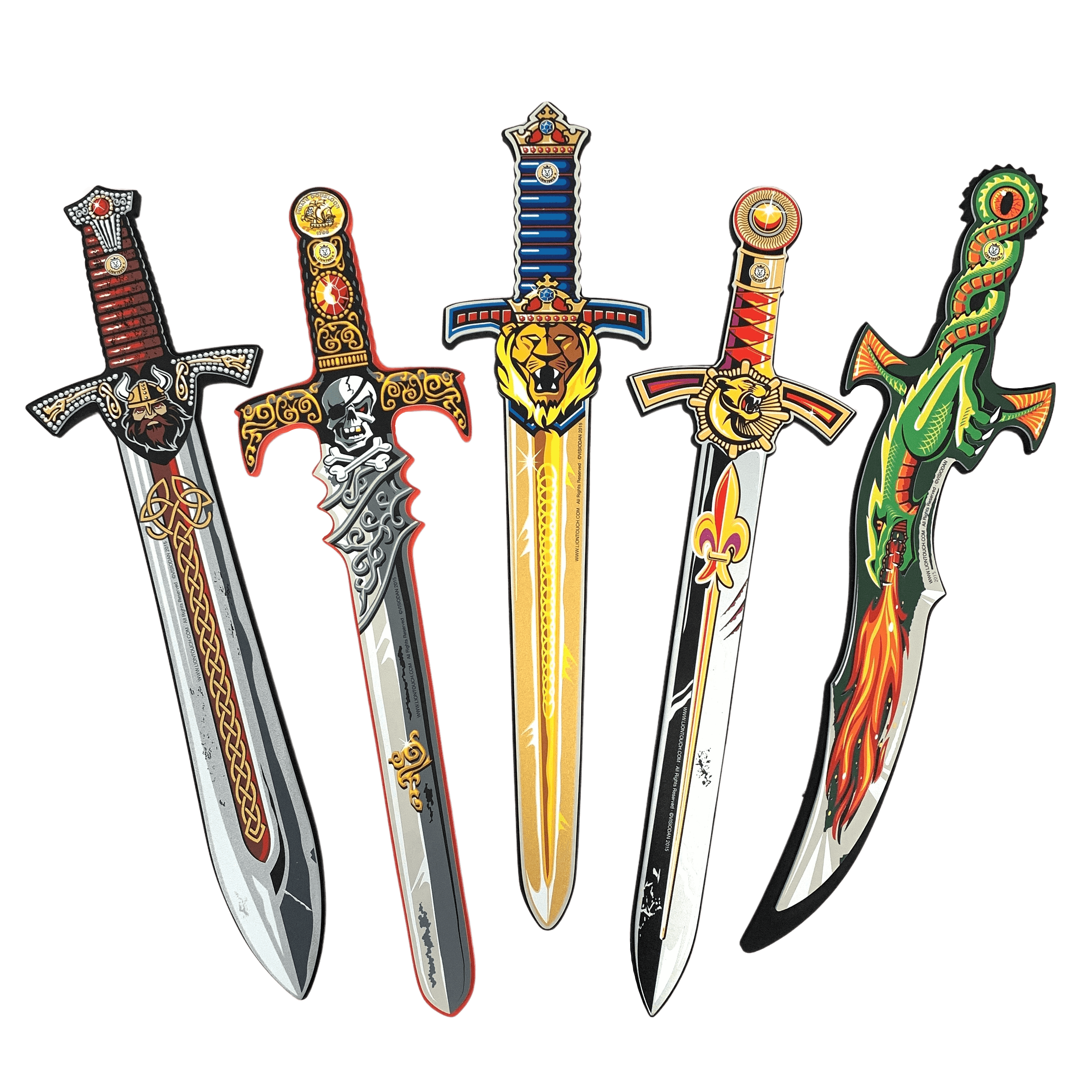 Liontouch Sword Set with Five Different Swords for Imaginative Play