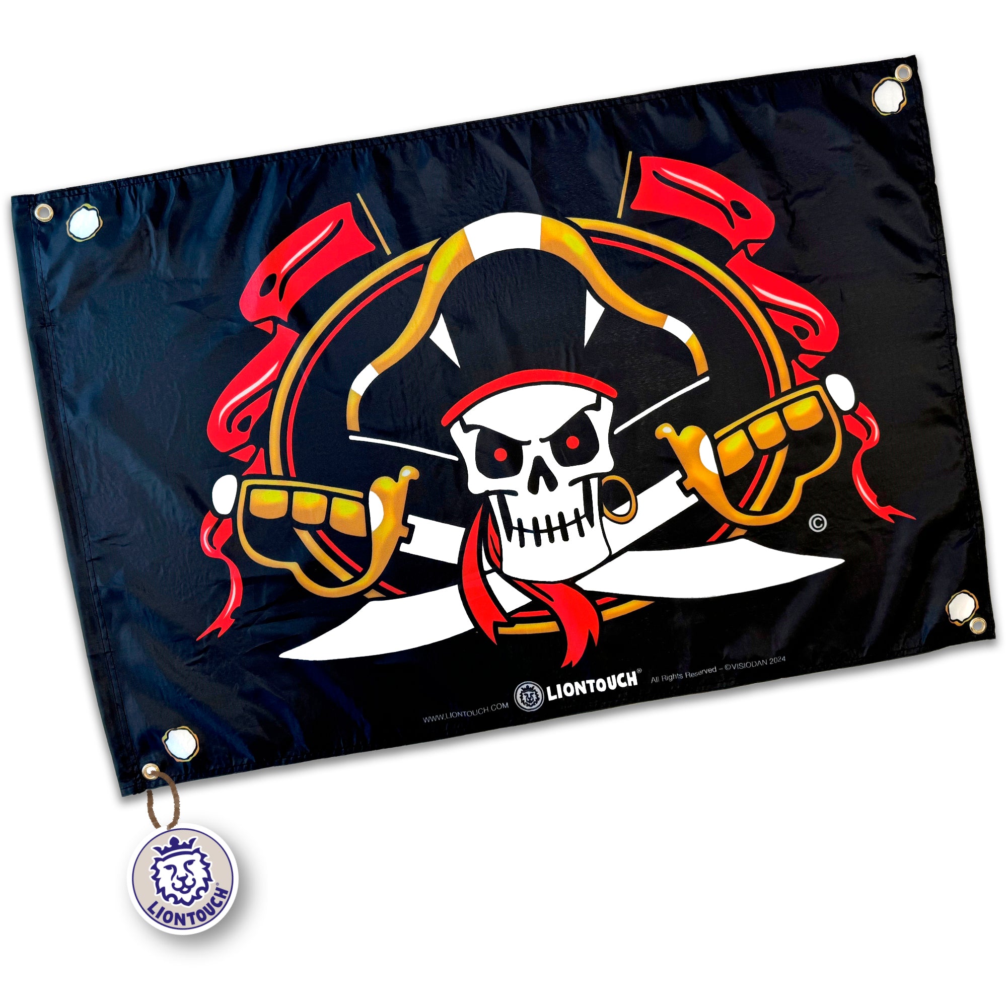 Captain Cross’ Pirate Flag - Durable High-Quality Pirate Symbol – Liontouch