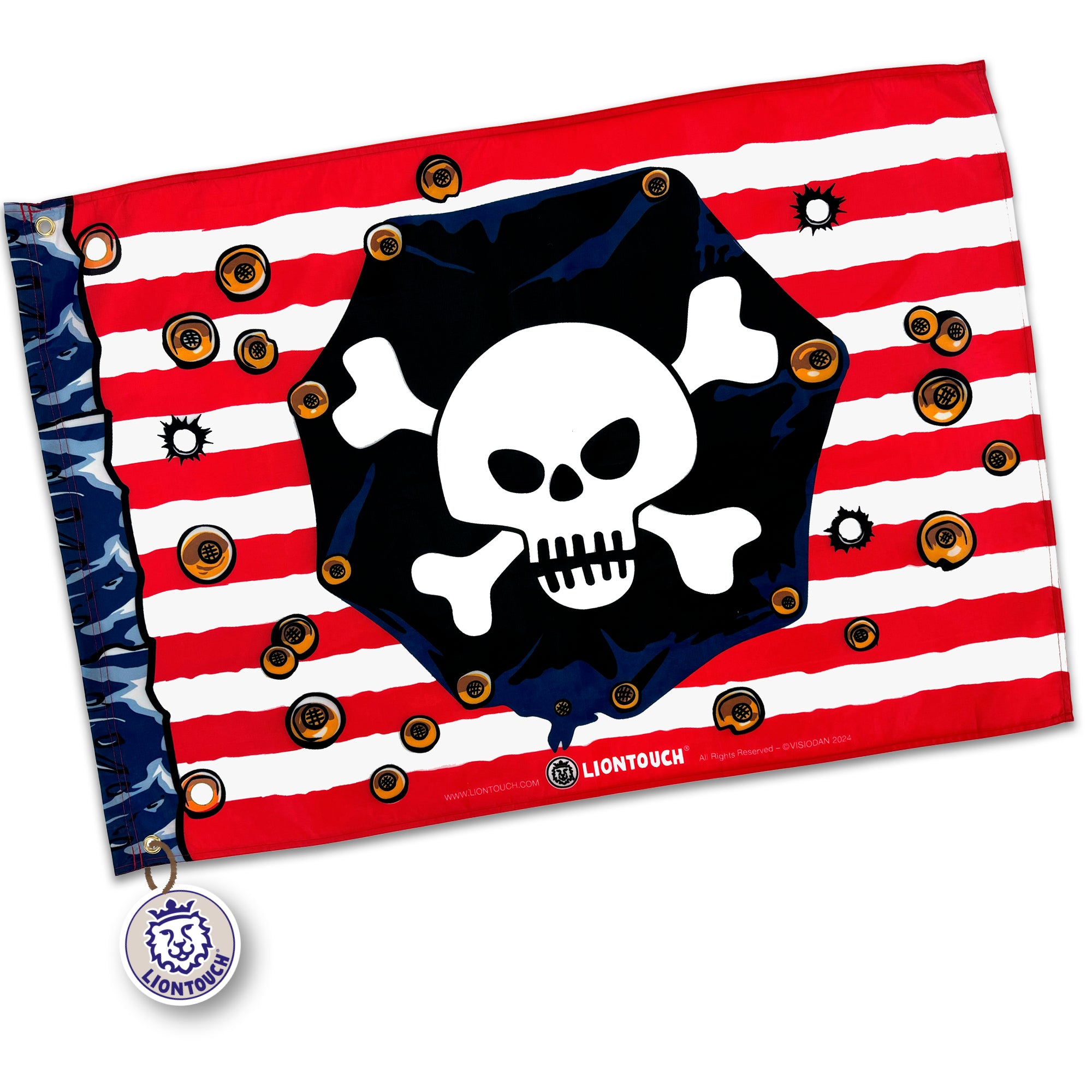 Captain Red Stripe’s Pirate Flag - Durable and Iconic Symbol – Liontouch