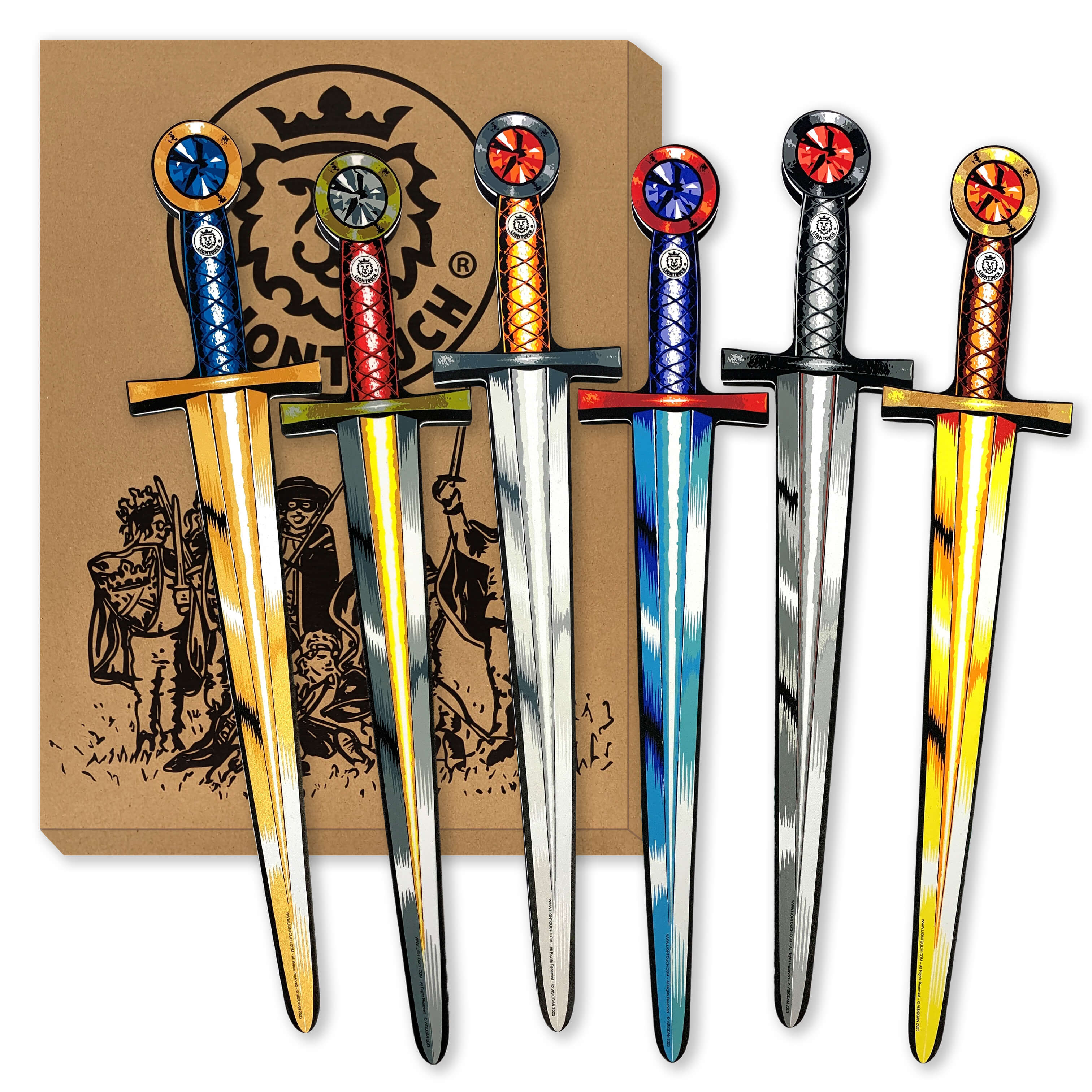 Liontouch Collection Sword Set | Six Foam Swords for Imaginative Play