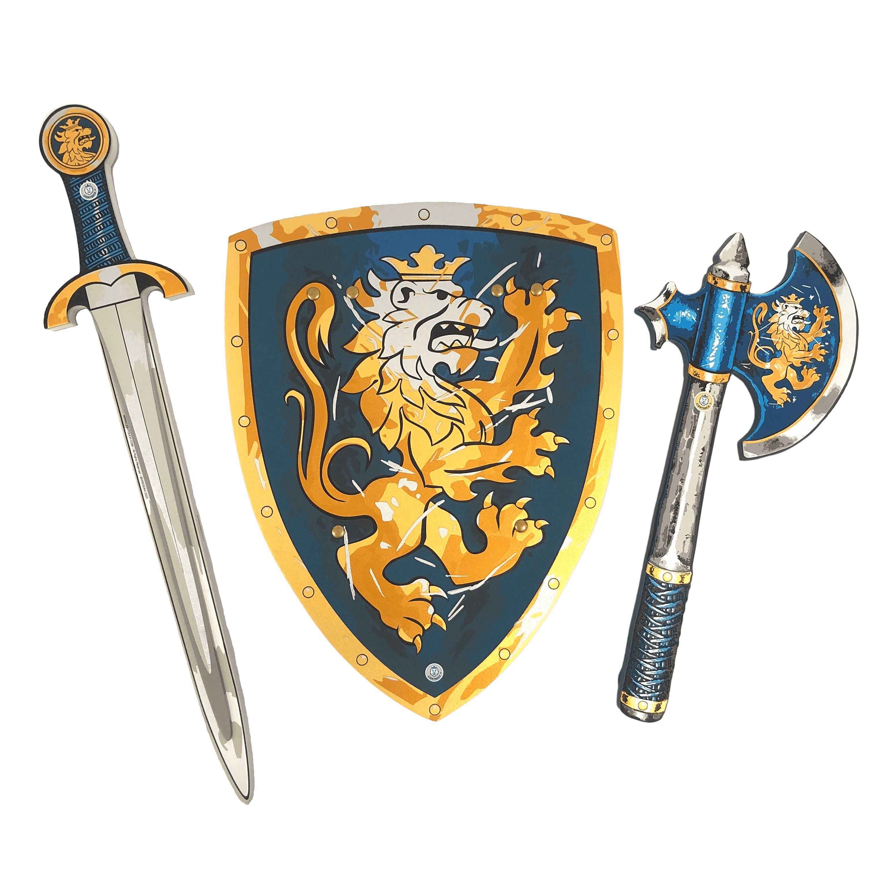 Liontouch Noble Knight set with sword, shield, and axe