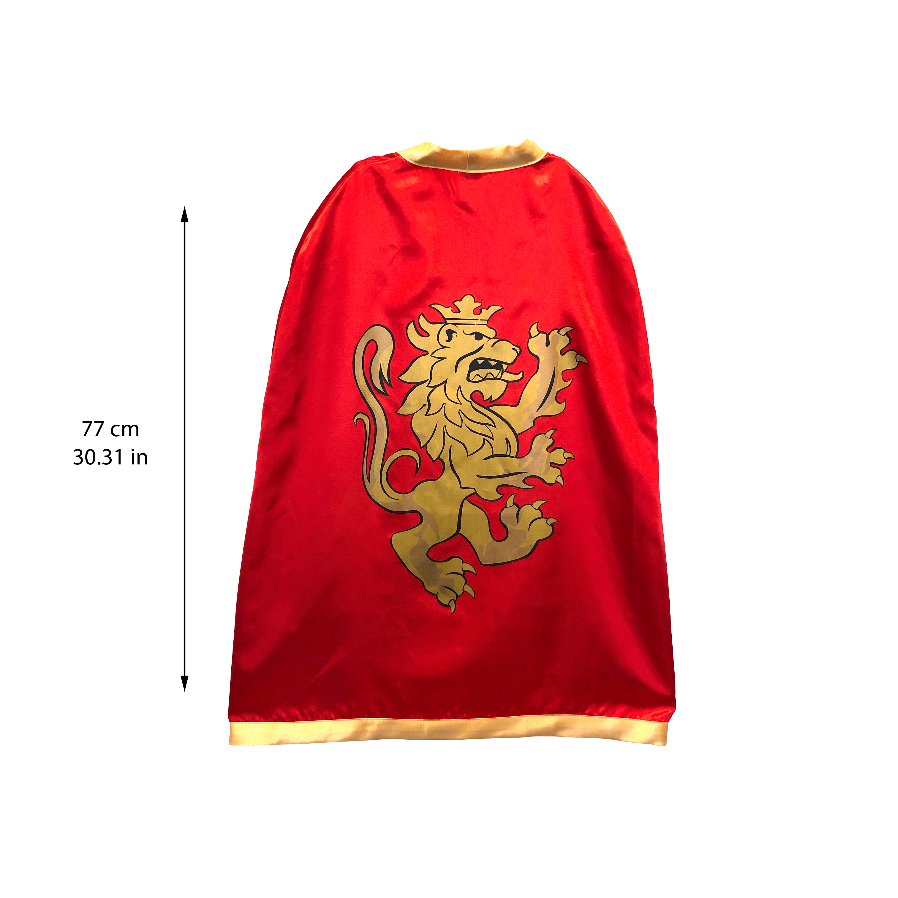 Experience an knightly adventure with the Liontouch Red Knight Cape