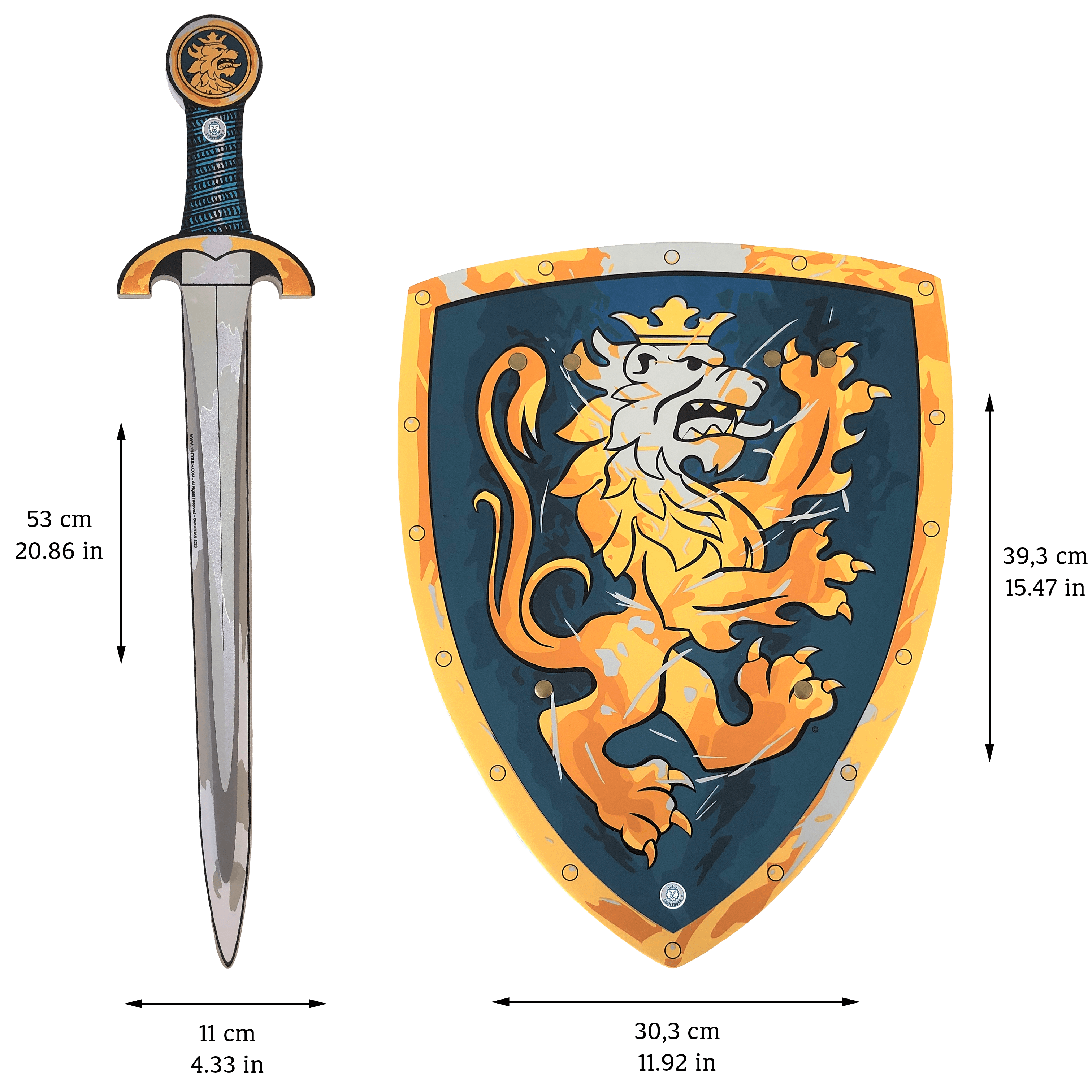 Create unforgettable adventures as a blue Noble Knight from Liontouch